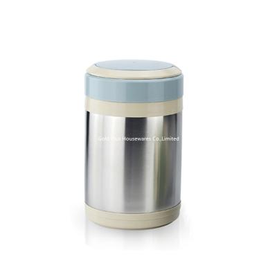 China Food container keeping hot and cold leakproof soup thermos 2L big capacity metal steel thermos vacuum food flask for sale