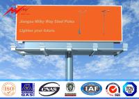China Single Sided Outdoor Steel LED Advertising Board Display 12M-30M Height for sale