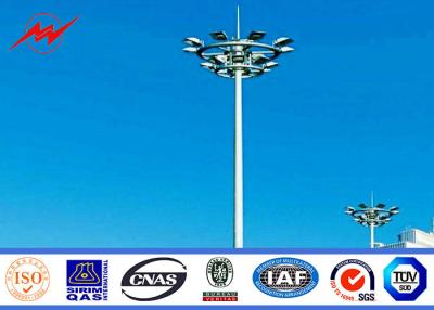 China Anticorrosive 30m Football Stadium High Mast light Tower With Lifting System for sale