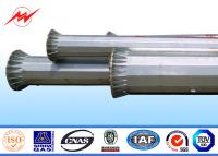 China 11M steel galvanized Electrical Power Pole for overhead transmission line for sale