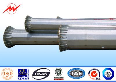 China 11M steel galvanized Electrical Power Pole for overhead transmission line for sale