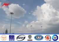 China Windproof Hot Dip Galvanized High Mast Tower , Airport Metal Light Pole for sale