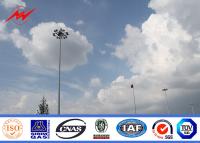 China 50m painting high mast pole sports center lighting with lifting system for sale