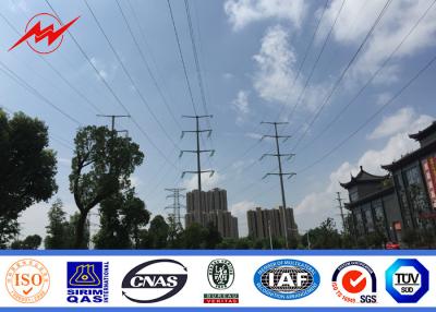 China 8M 3mm Electric Power Pole Q345 Material with Bitumen for 69KV Transmission for sale