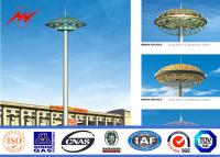 China 30m Q345 customized galvanized High Mast Pole with lifting systems for sale