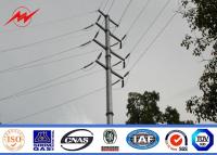 China Hot dip galvanization electrical power pole for over headline project for sale