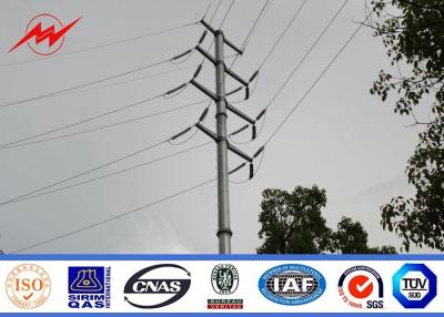 China Hot dip galvanization electrical power pole for over headline project for sale
