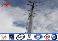 China 132KV hot galvanization electrical power pole for electrical line for sale
