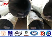 China Q345 Material 3mm Electric Power Pole 2 Sections for 110KV Power Transmission for sale