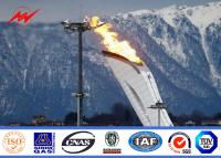 China 45m football stadium high mast pole lighting with lifting system for sale