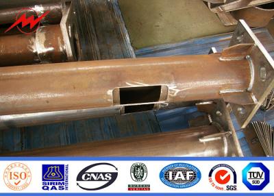 China Typical Headframe 45m Conical Galvanized High Mast Pole For Upto 64 Flood Lighting Fixtures for sale