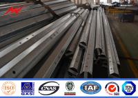 China 110KV Gr65 Material 22m Electric Power Pole 3 Sections with Bitumen for sale