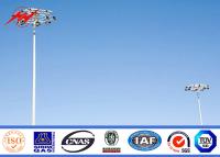 China 35m conical high mast pole for sports center light with lifting system for sale
