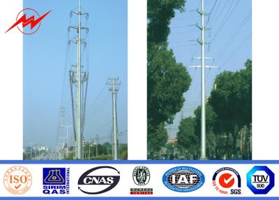 China Outdoor Polygonal Q345 Material 30FT Electric Power Pole 1 Section for sale