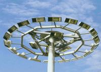 China 55m Hot dip galvanization ourdoor High Mast Pole for seaport lighting for sale