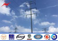China 33kv transmission line electrical power pole steel pole tower for sale