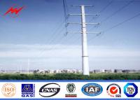 China Electricity pole steel electric power poles Steel Utility Pole with cross arms for sale