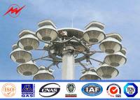 China 30m auto lifting system specification High Mast Pole with 400w HPS lights for sale