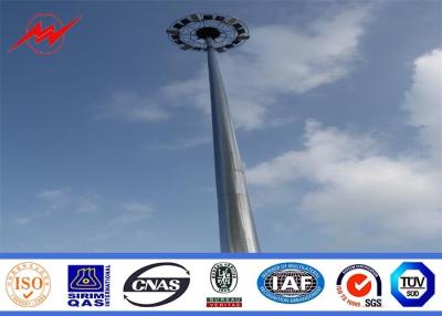 China 20 meter out door galvanized high mast pole including all lamps for sale