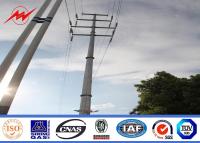 China Polygonal galvanization electrical power pole for electrical transmission for sale