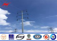 China Round tapered galvanization electrical power pole for transmission pole for sale