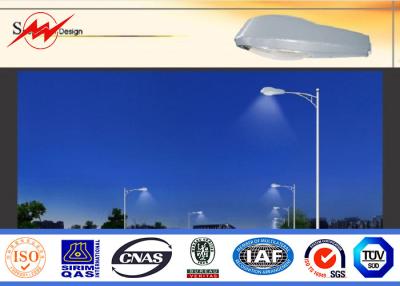 China 6m Single Arm Solar Street Light Poles , Galvanized Road Light Poles IP65 for sale