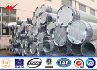 China 6 Sides HDG Steel Utility Pole for Electrical Power Distribution for sale