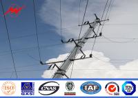 China 11m Q235 hot dip galvanized electrical power pole for overheadline project for sale