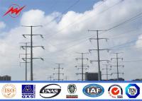 China 110KV Double Circuit Electrical Power Pole , High Mast Steel Utility Poles for sale
