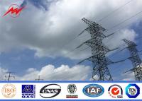 China 110 KV Polygonal High Voltage Galvanization Power Poles For Electrical Line for sale
