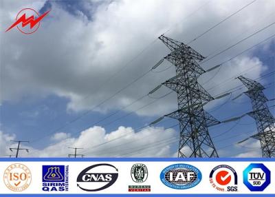 China 110 KV Polygonal High Voltage Galvanization Power Poles For Electrical Line for sale