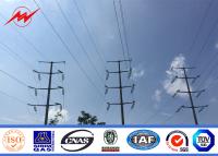 China Hot dip galvanized steel poles Steel Utility Pole for 69kv transmission for sale