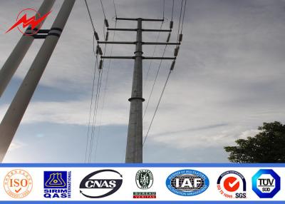 China 10kv-220kv tapered Steel Utility Pole electric power pole for transmission for sale