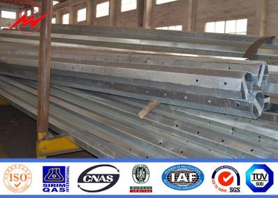 China OEM HDG High Voltage Steel Electric Power Pole 25M Polygongal Tapered for sale