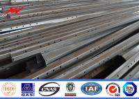 China 11KV HDG Electric Transmission Power Pole 25M 20KN with Cross Arms for sale
