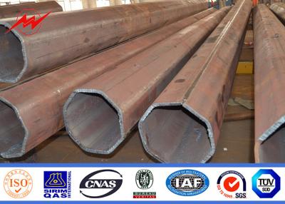 China Q345 HDG Low Voltage Electric Metal Utility Poles 32M 20KN / Hot Rolled Steel Pole for sale