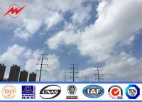 China 11KV Multi Sided Electric Telescoping Pole , Hot Dip Galvanised Steel Pole for sale