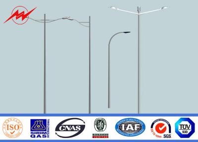 China 6m Dual Outreach Eco Powder Coating Outside Driveway Light Pole 160km/h Wind Speed for sale
