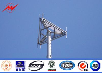 China Customized Round 100 FT Communication Distribution Monopole Cell Tower for sale