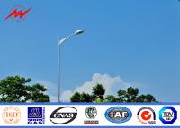 China Street Lighting Single Bracket Parking Light Poles 5m Height 3mm Thickness for sale
