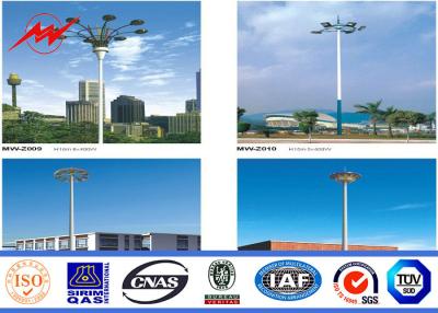 China Round Painting 60M High Mast Pole with Lifting System for Plaza Lighting for sale