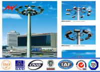 China High strength Anti-corrosion Coating High Mast Pole with 400w HPS lights for sale
