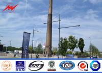 China 11m Powder Coating Double Arm Street Parking Light Poles Waterproof Hot Rolled Steel for sale