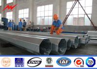 China Customized Round High Voltage Steel Tubular Pole With Cross Arm ISO9001:2008 for sale