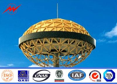 China HDG Painting 70M High Mast Pole with Lifting System for Plaza Lighting for sale