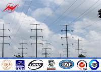 China High Voltage 220 KV Double Circuit Electrical Galvanized Steel Pole For Transmission for sale
