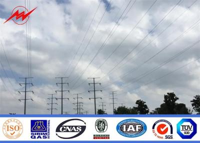 China Tubular / Lattice Steel Galvanization Electrical Power Pole For Transmission Line for sale