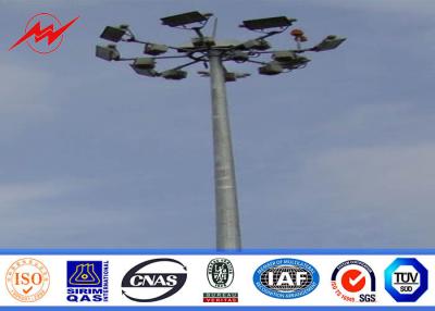 China Airport 30M HDG High Mast Pole with double lantern panel for 100 square meters stadium lighting for sale