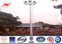 China Three sections 20M Octagonal High Mast Pole with platform no electric rasing system for sale
