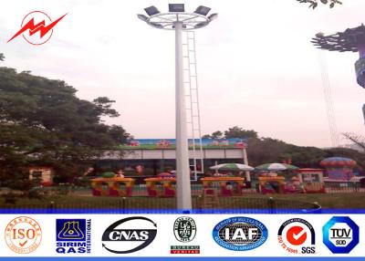 China Three sections 20M Octagonal High Mast Pole with platform no electric rasing system for sale